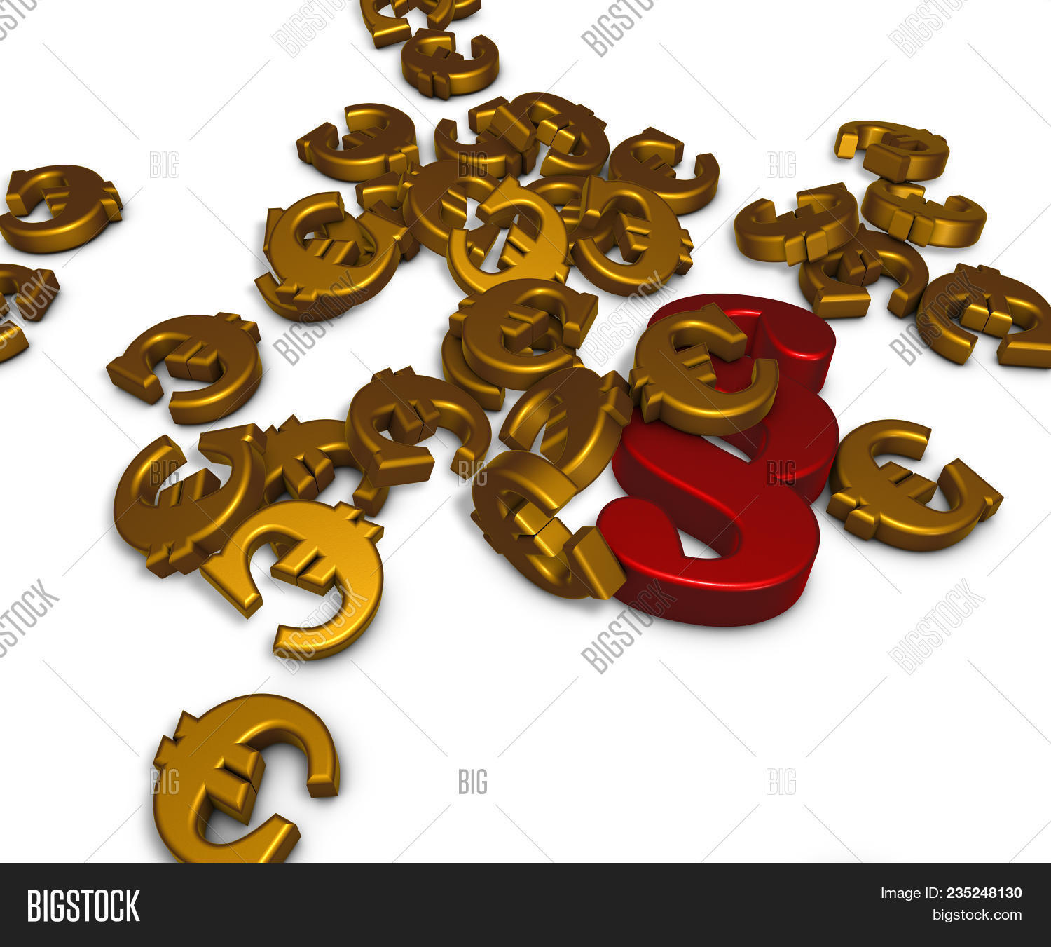 Many Euro Symbols Image & Photo (Free Trial) | Bigstock
