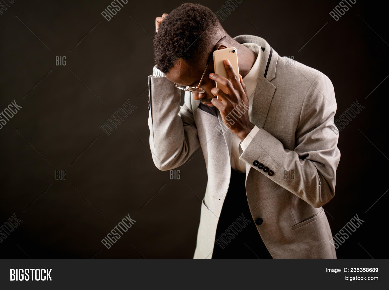 Nervous Black Man Image & Photo (Free Trial) | Bigstock