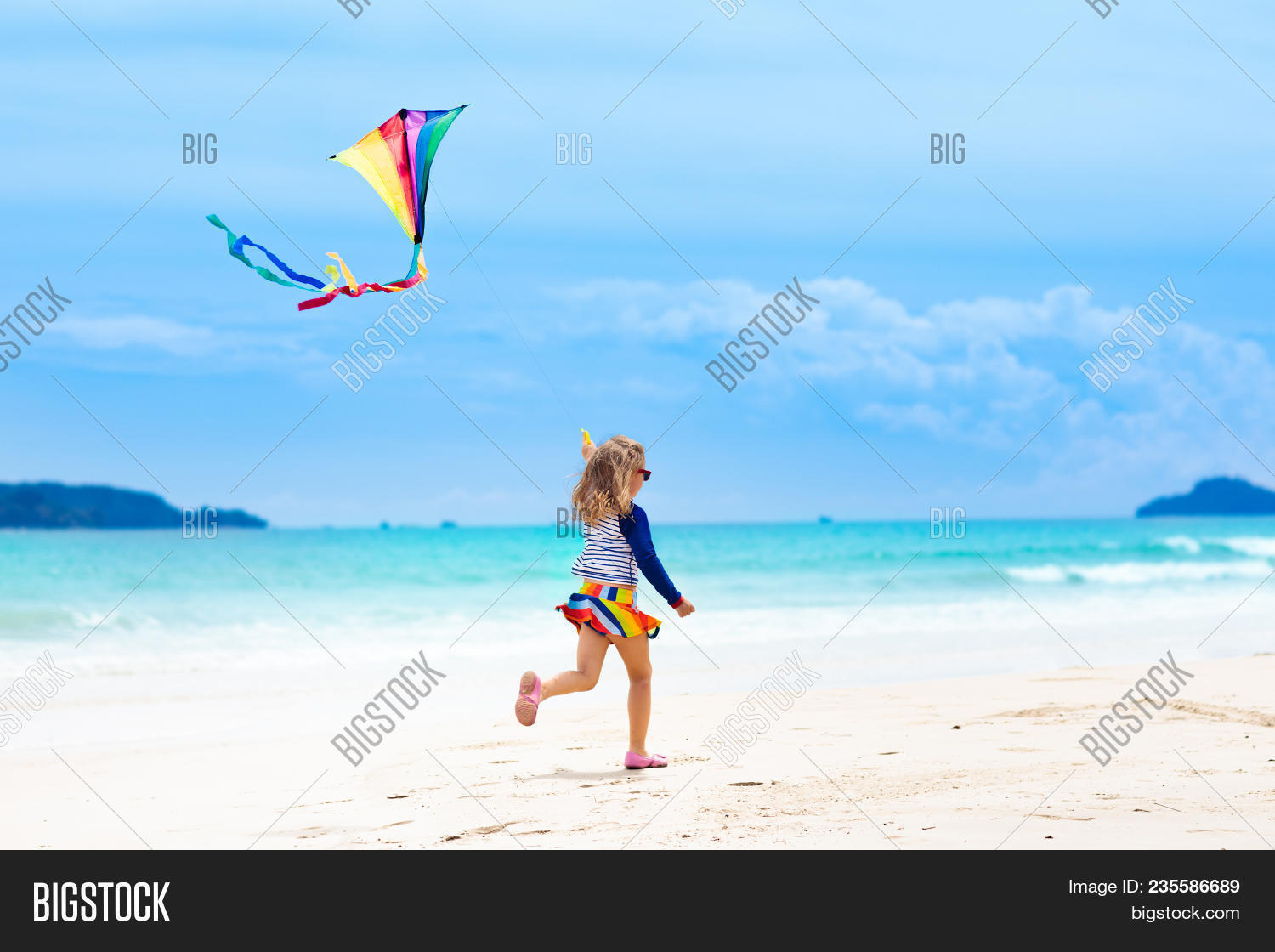 Child Kite. Kids Play Image & Photo (Free Trial) | Bigstock