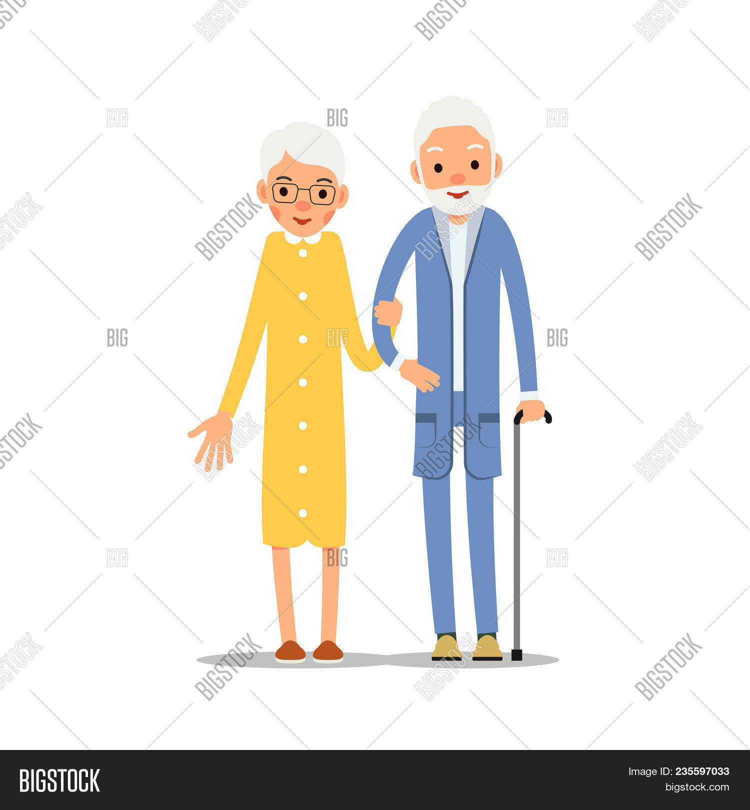 Old Couple. Two Aged Vector & Photo (Free Trial) | Bigstock