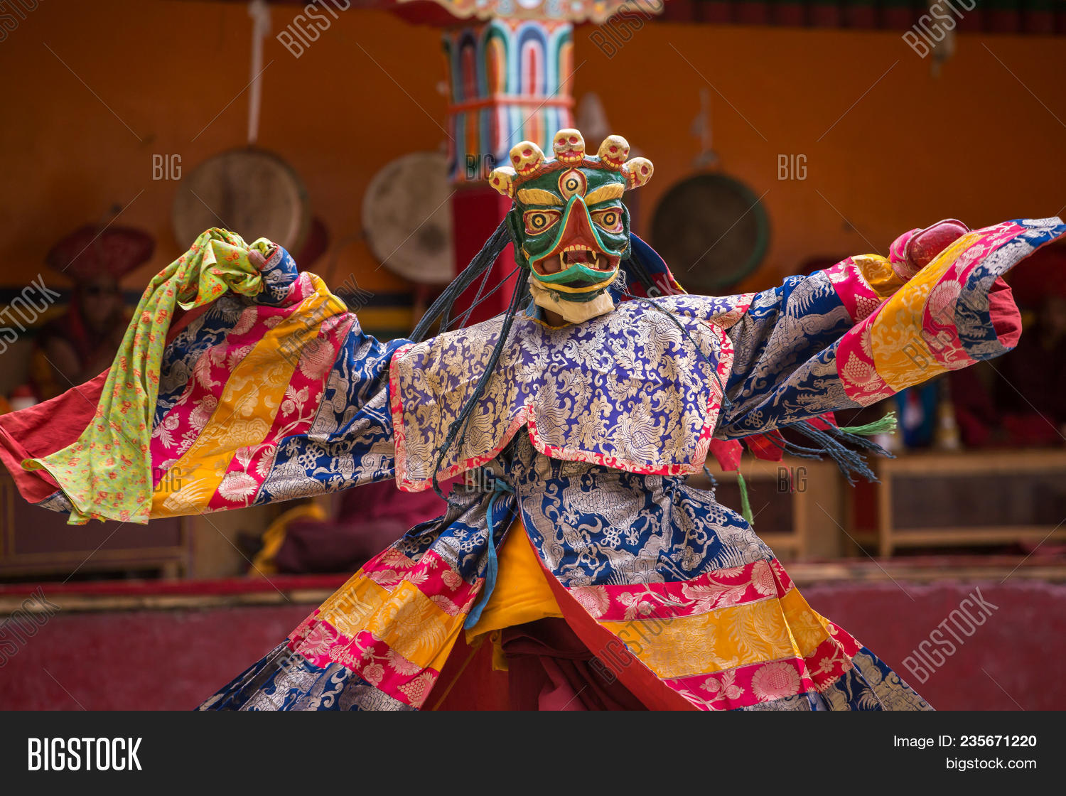 Unidentified Monk Mask Image & Photo (Free Trial) | Bigstock