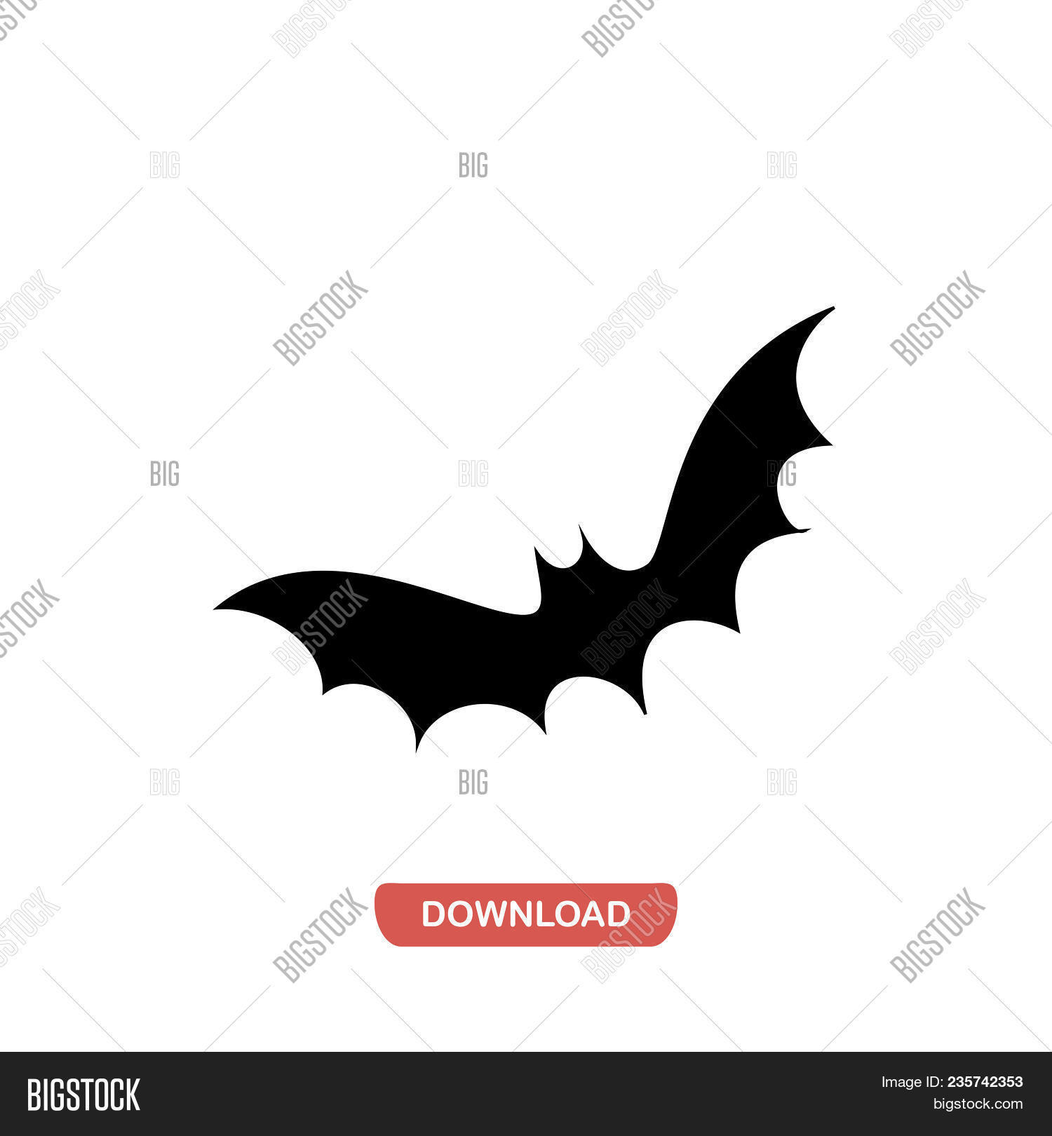 Flying Bat Icon Vector Image & Photo (Free Trial) | Bigstock