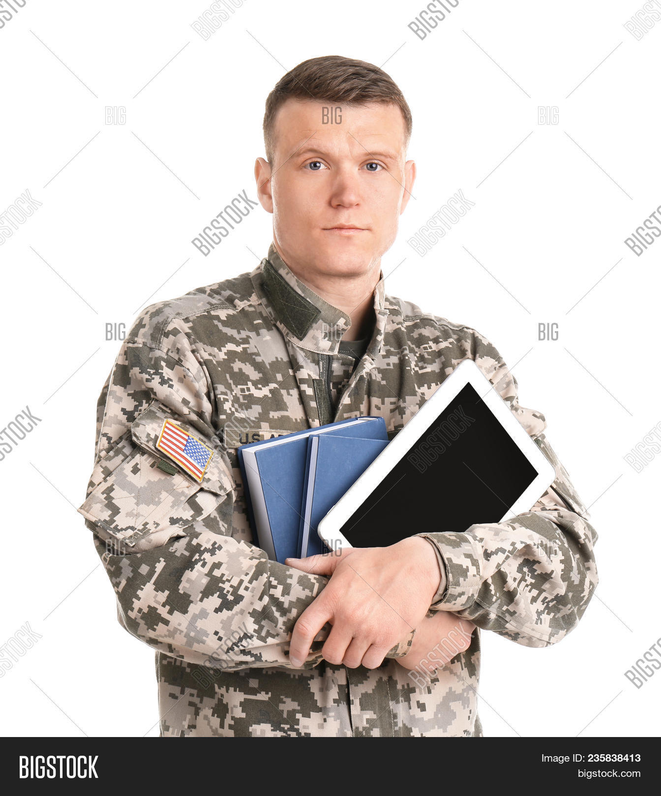 Male Soldier Books Image & Photo (Free Trial) | Bigstock