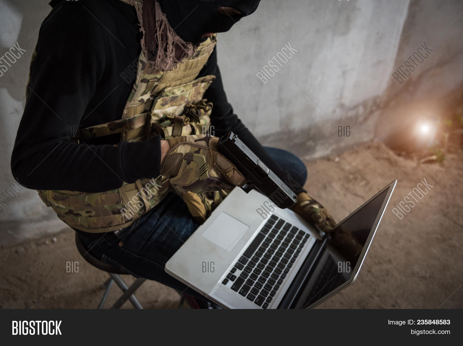 Terrorist Man Cyber Image & Photo (Free Trial) | Bigstock
