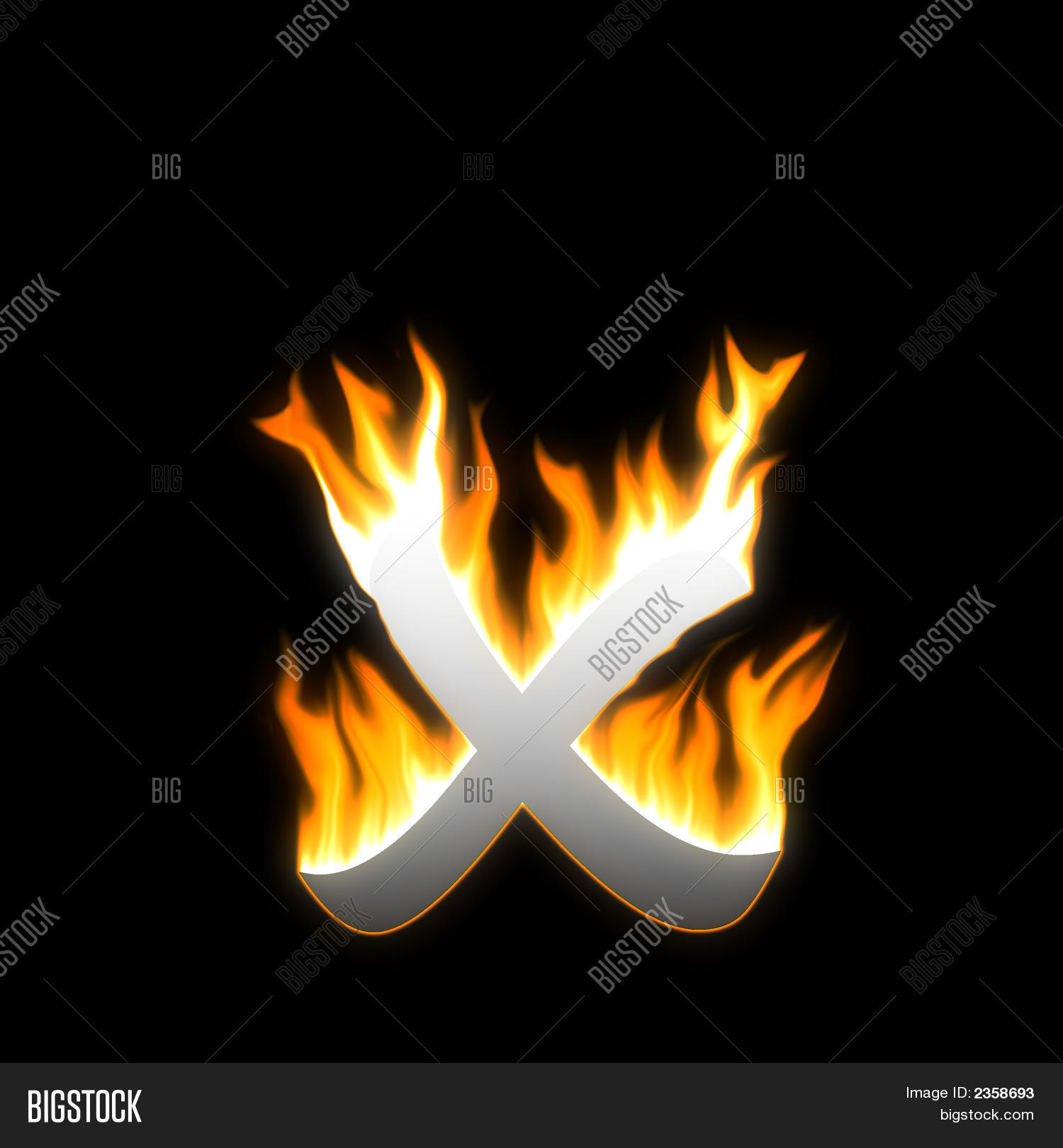 X Fire Image & Photo (Free Trial) | Bigstock