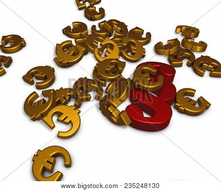 Many Euro Symbols Image & Photo (Free Trial) | Bigstock