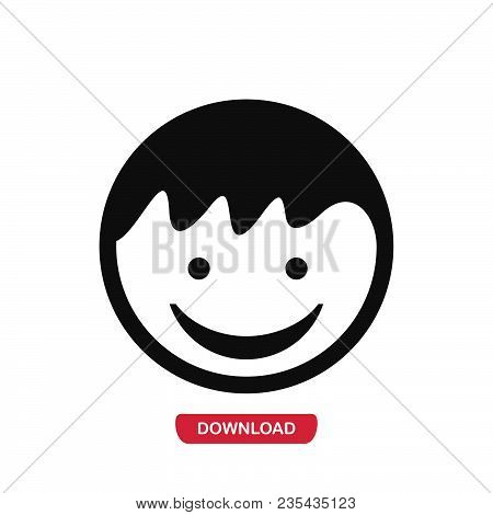 Child Head Icon Vector & Photo (Free Trial) | Bigstock