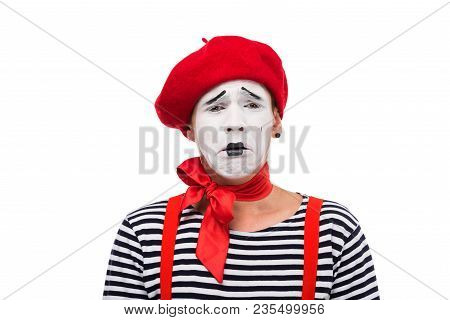 Crying Mime Red Bow Image & Photo (Free Trial) | Bigstock