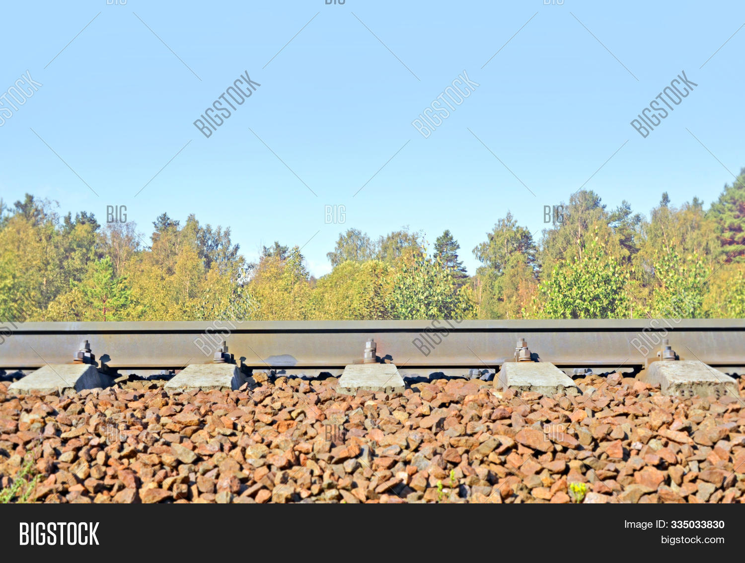Train Track Side View