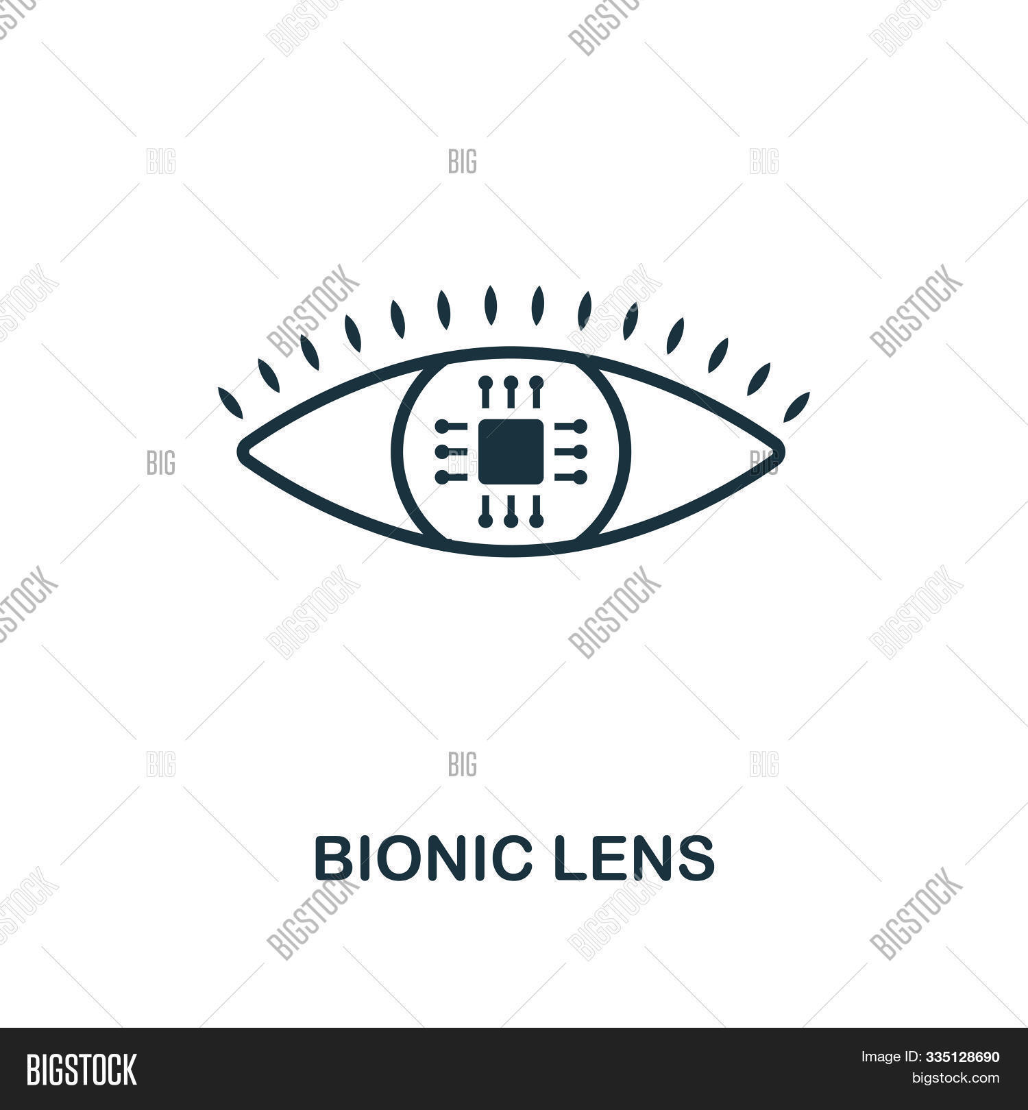 Bionic Lens Icon. Image & Photo (Free Trial) | Bigstock