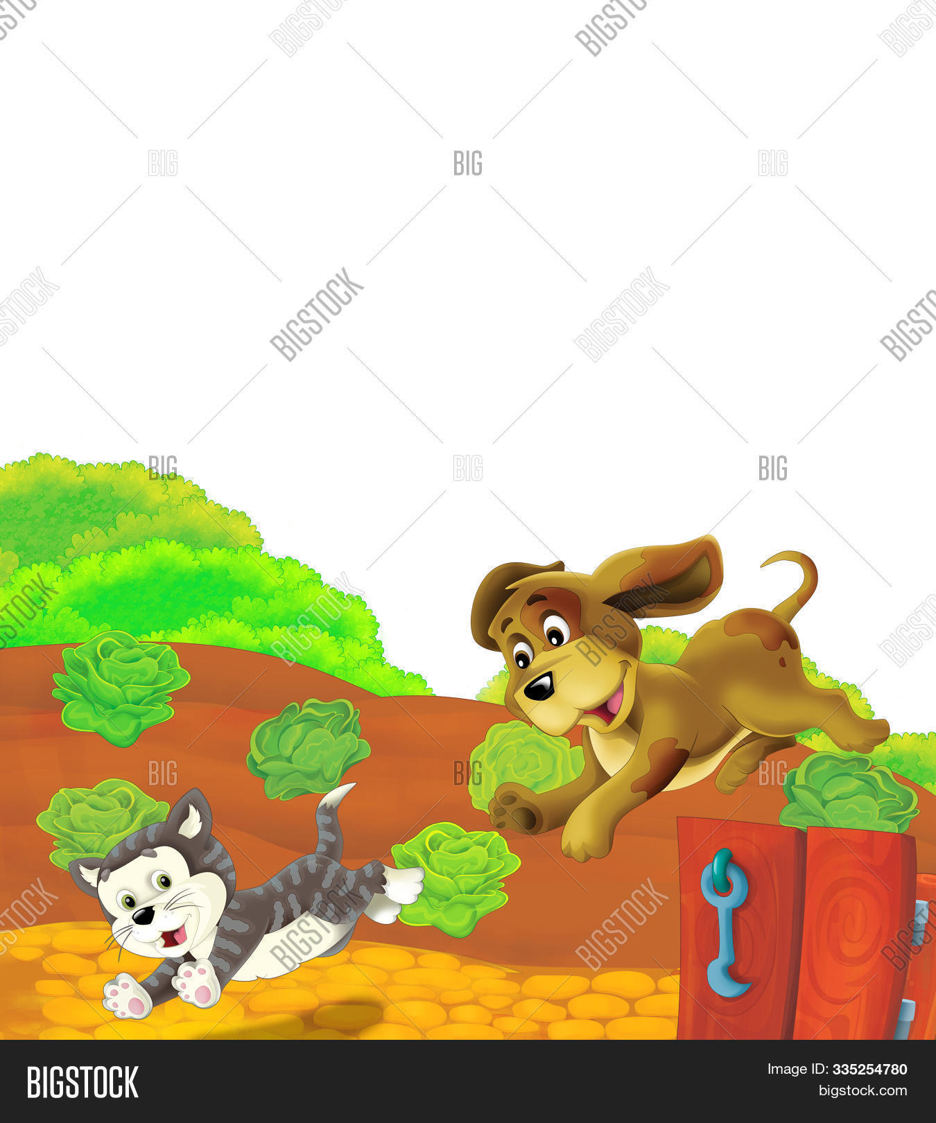 Cartoon Scene Dog On Image & Photo (Free Trial) | Bigstock