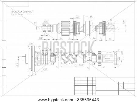 Technical Drawing On Vector & Photo (Free Trial) | Bigstock
