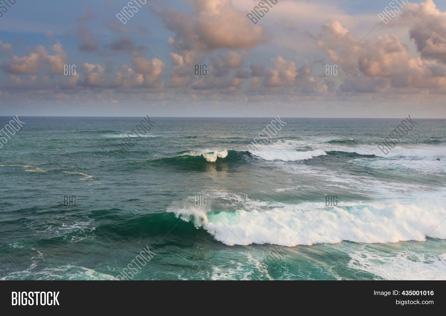 Blue Wave On Beach. Image & Photo (Free Trial) | Bigstock