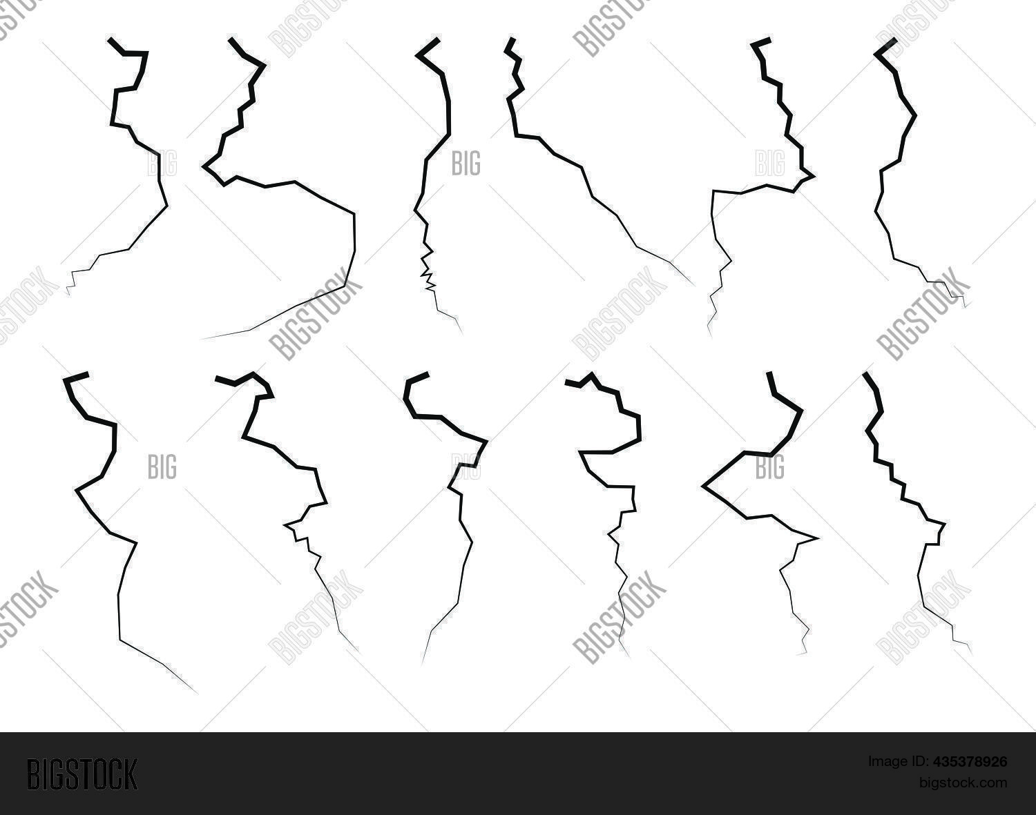 Ground Cracks. Earth Vector & Photo (Free Trial) | Bigstock