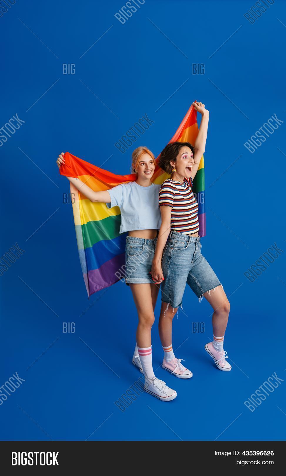 Excited Lesbian Couple Image & Photo (Free Trial) | Bigstock