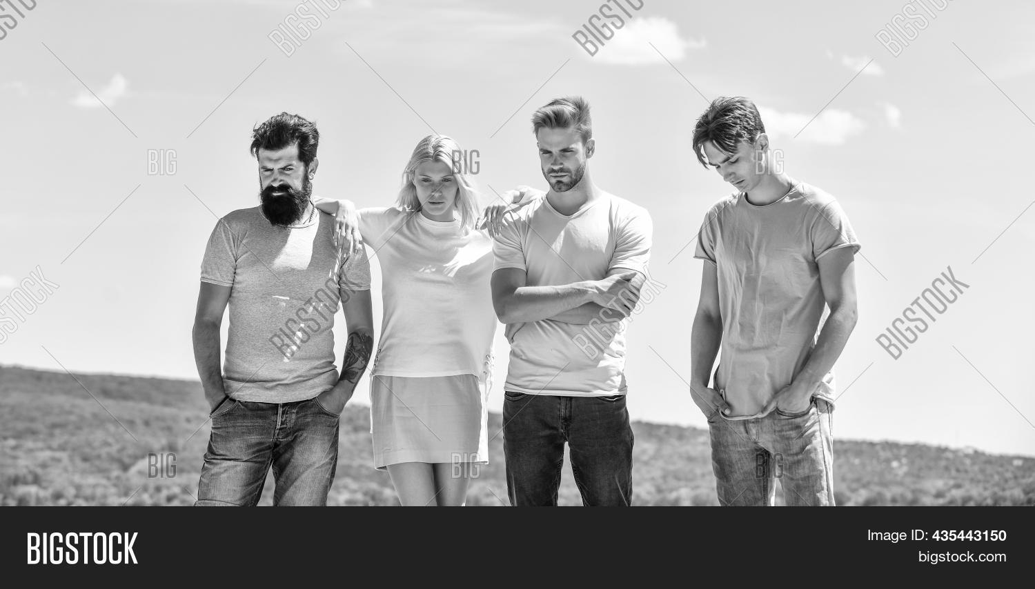 Group Sad People. Go Image & Photo (Free Trial) | Bigstock
