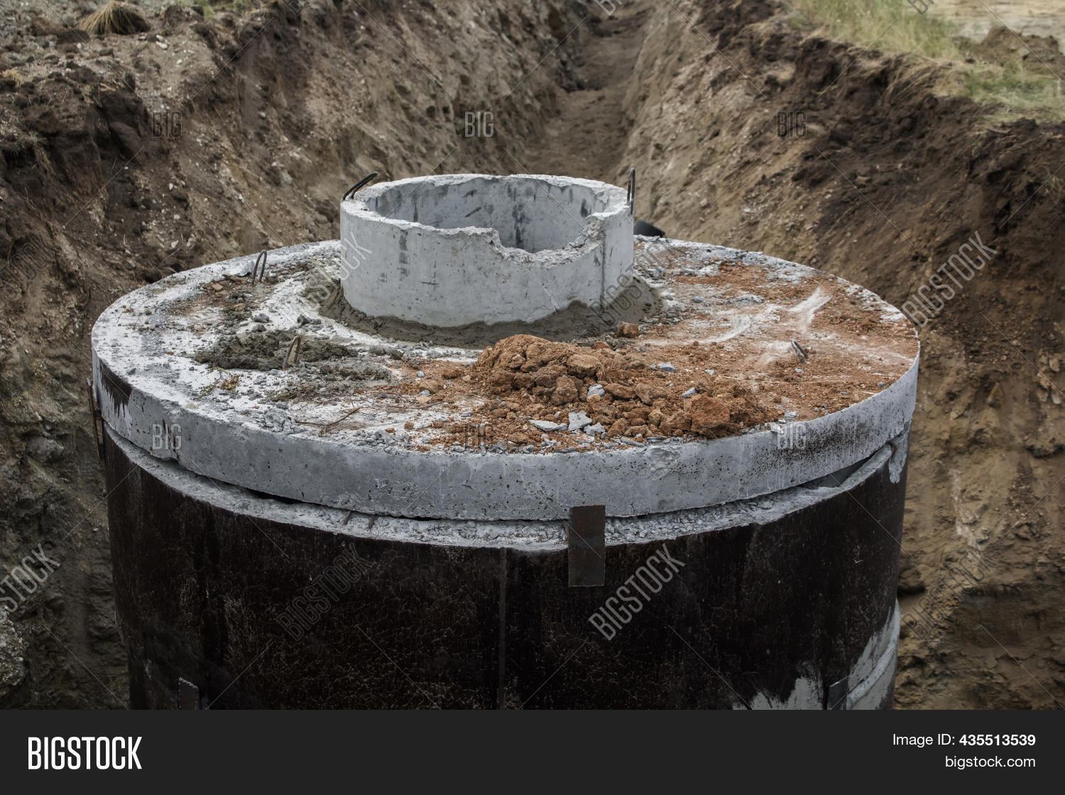 Concrete Sewer Wells. Image & Photo (Free Trial) | Bigstock