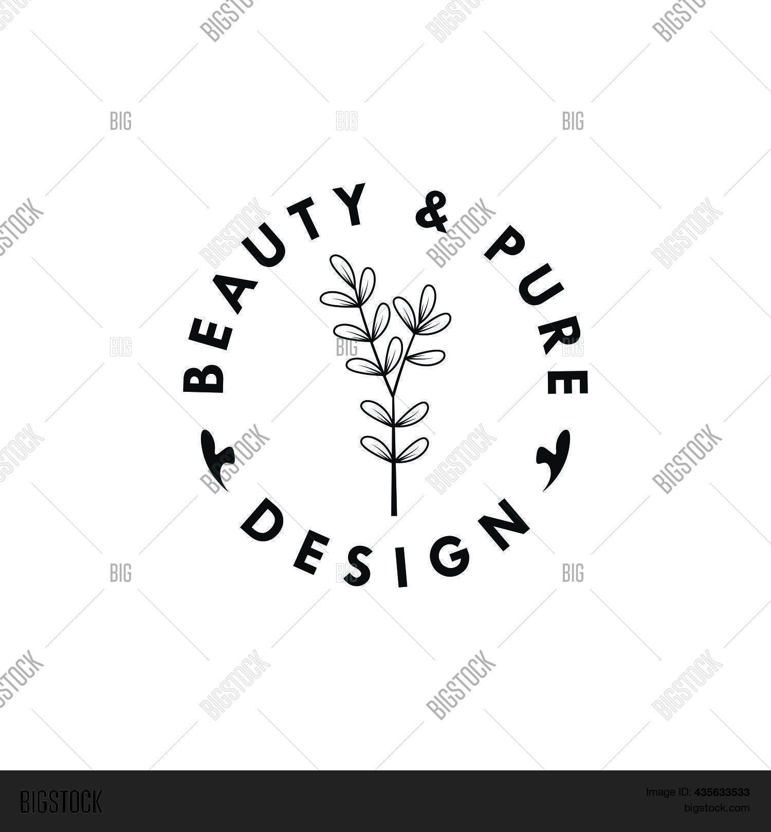 Beauty Pure Logo Vector & Photo (Free Trial) | Bigstock