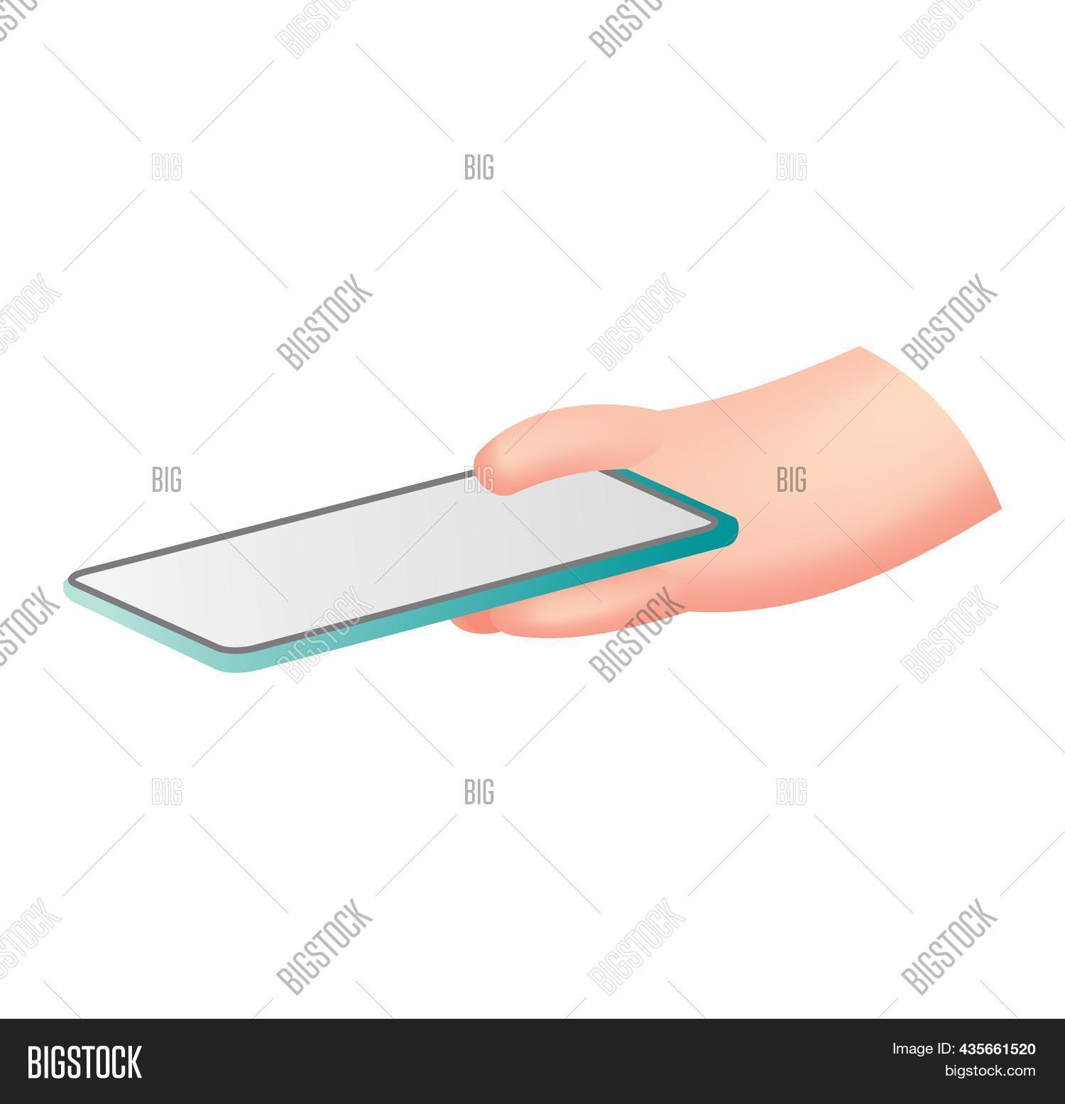 Cartoon Hand Phone. Image & Photo (Free Trial) | Bigstock