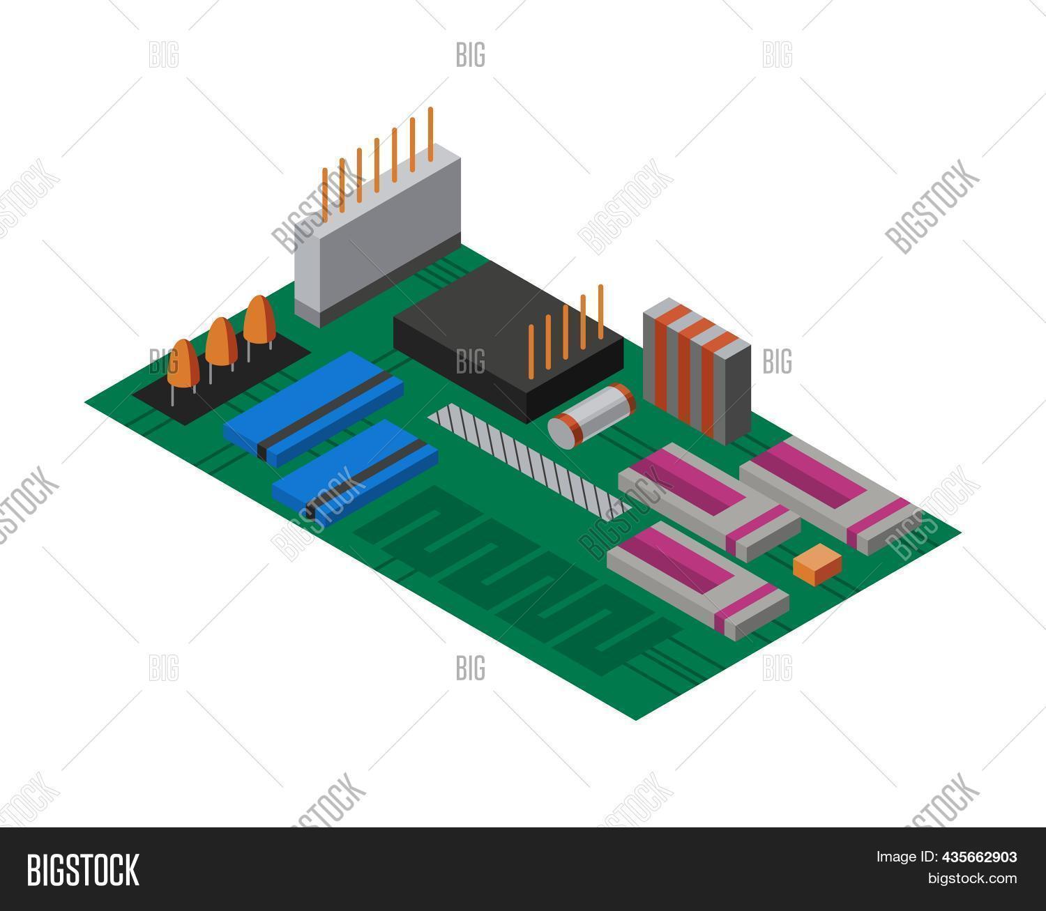 Isometric Circuit Image & Photo (Free Trial) | Bigstock