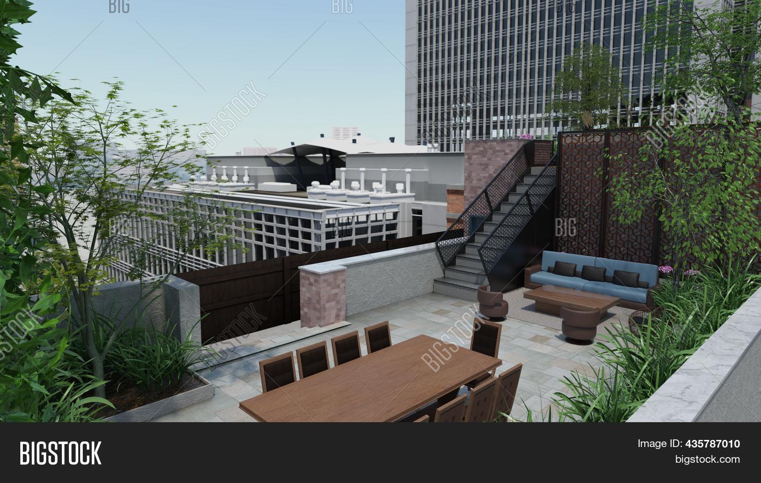 Rooftop Garden High- Image & Photo (Free Trial) | Bigstock