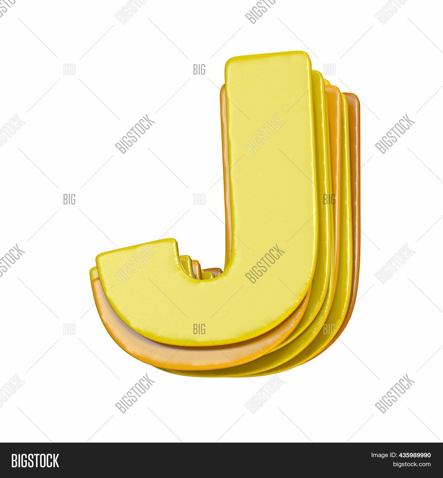 Yellow Font Letter J Image & Photo (Free Trial) | Bigstock