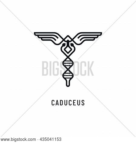 Abstract Caduceus Vector & Photo (Free Trial) | Bigstock