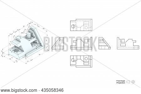 Technical Drawing 3d Image & Photo (Free Trial) | Bigstock