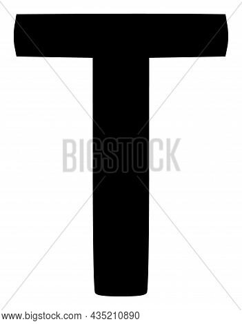 Tau Greek Letter Icon Vector & Photo (Free Trial) | Bigstock