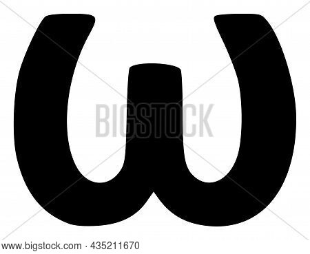 Omega Greek Lowercase Vector & Photo (Free Trial) | Bigstock