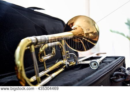 Trombone Detail Image & Photo (Free Trial) | Bigstock