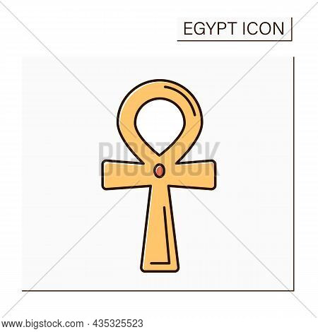 Ankh Color Icon. Vector & Photo (Free Trial) | Bigstock