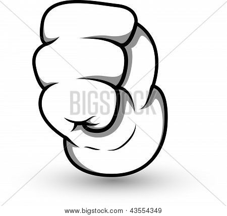Cartoon Hand Punch - Vector & Photo (Free Trial) | Bigstock