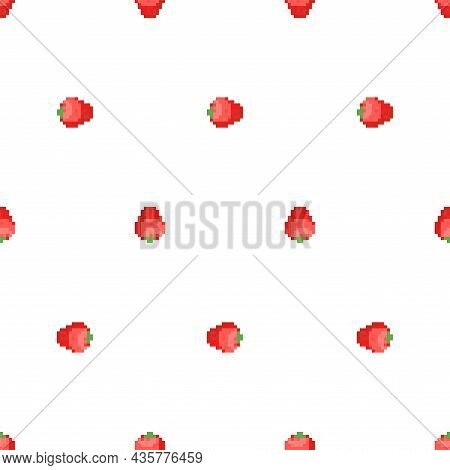 Strawberry Pixel Art Vector & Photo (Free Trial) | Bigstock