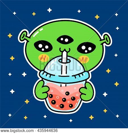 Cute Funny Alien Vector & Photo (Free Trial) | Bigstock