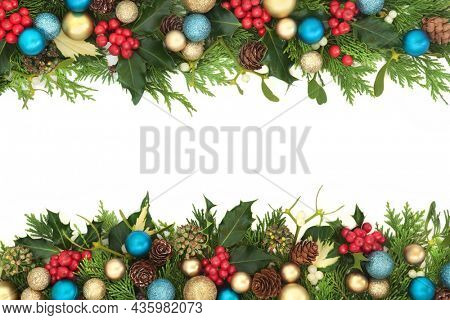 Christmas Greenery Border Images, Illustrations & Vectors (Free) - Bigstock