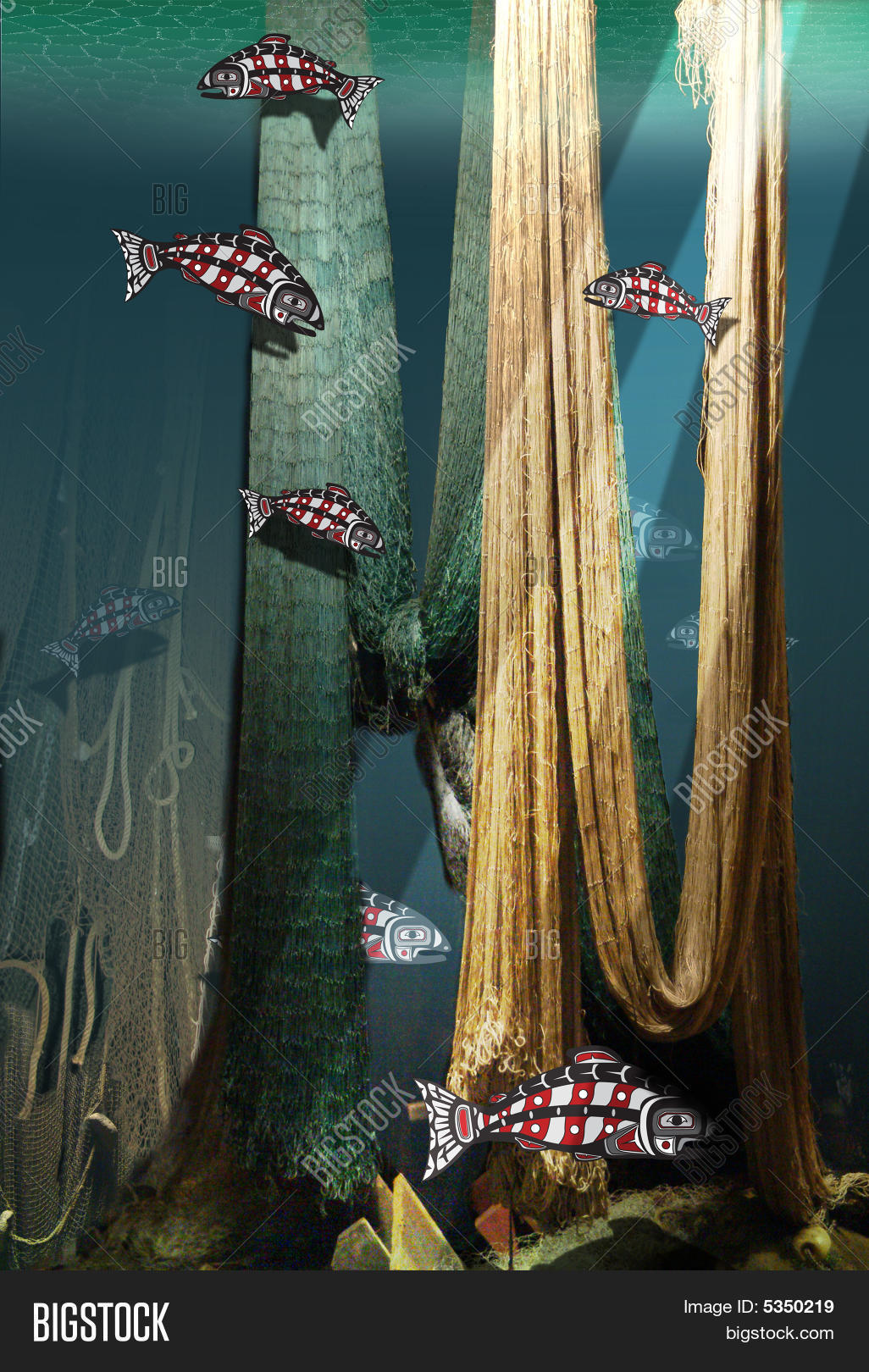 Aboriginal Fish Nets Image & Photo (Free Trial) | Bigstock