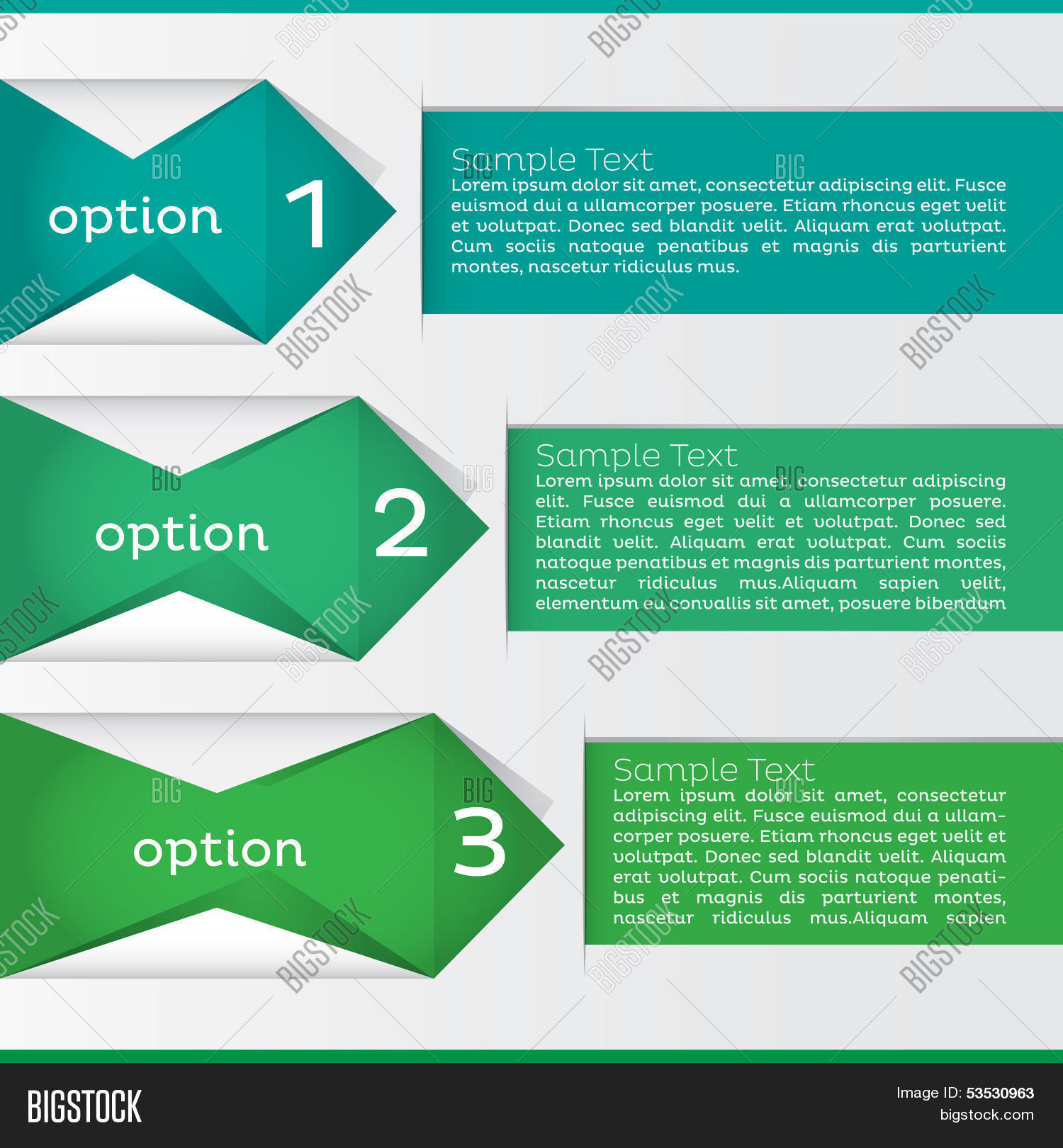 Option Infographic. Vector & Photo (Free Trial) | Bigstock