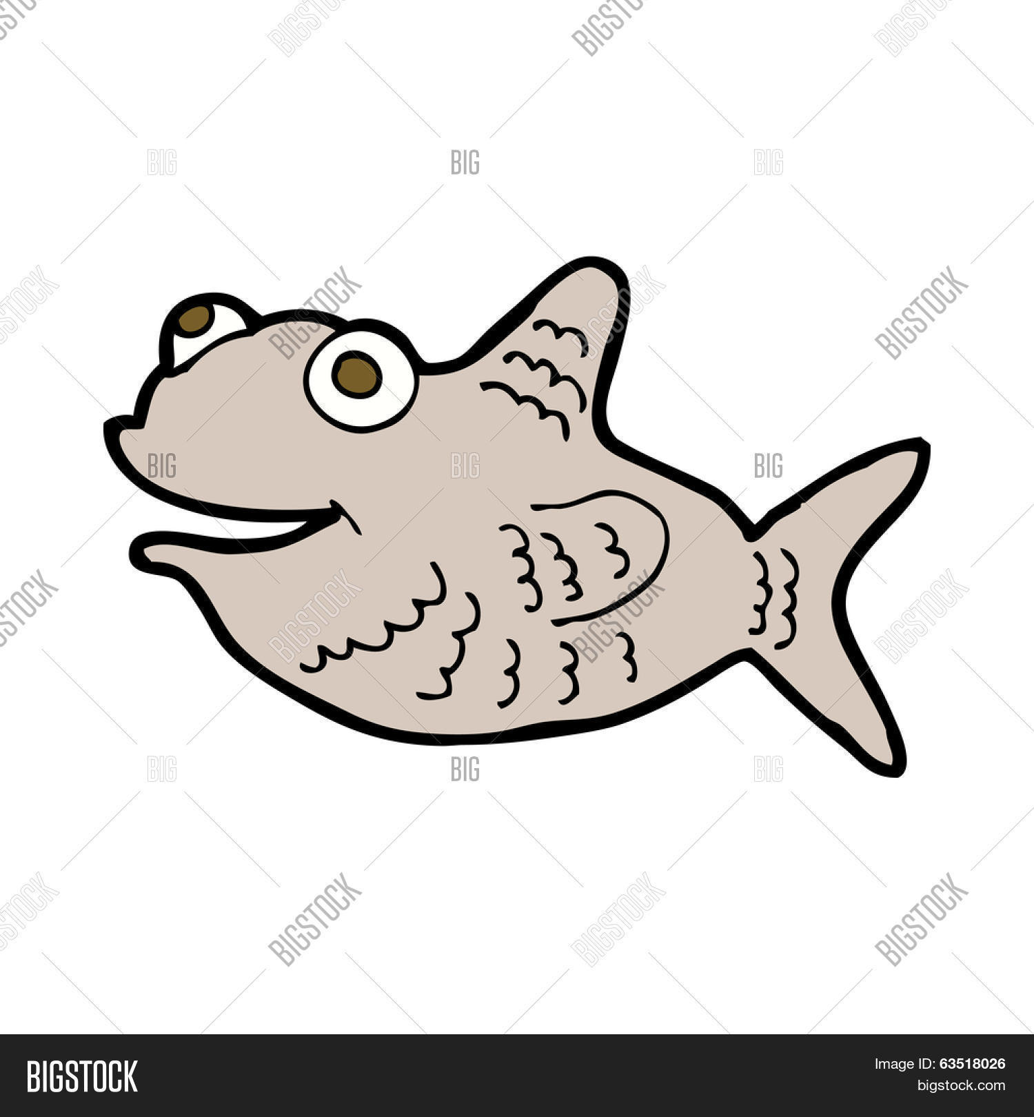 Cartoon Happy Fish Vector & Photo (Free Trial) | Bigstock