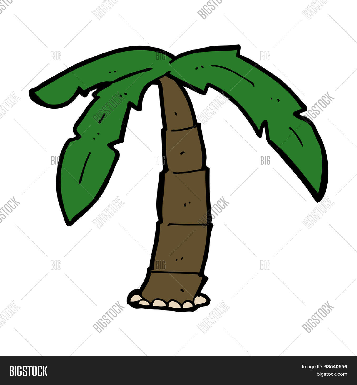 Cartoon Palm Tree Vector & Photo (Free Trial) | Bigstock