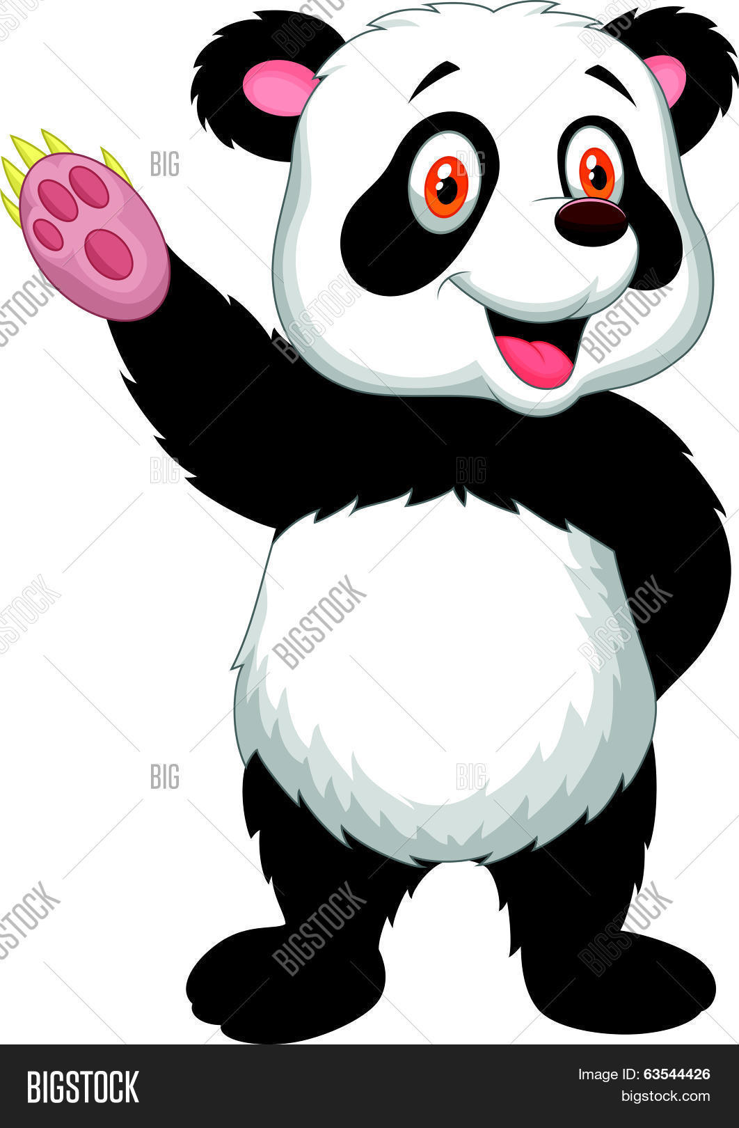 Cute Panda Cartoon Vector & Photo (Free Trial) | Bigstock