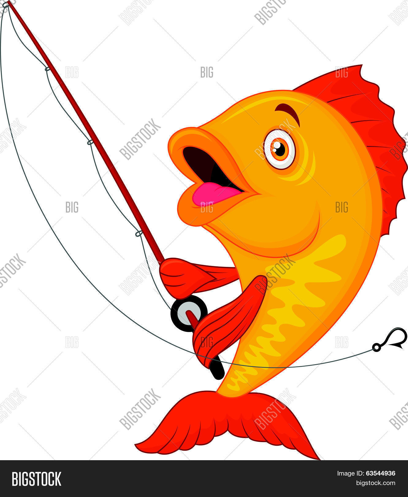 Cute Fish Cartoon Vector & Photo (Free Trial) | Bigstock