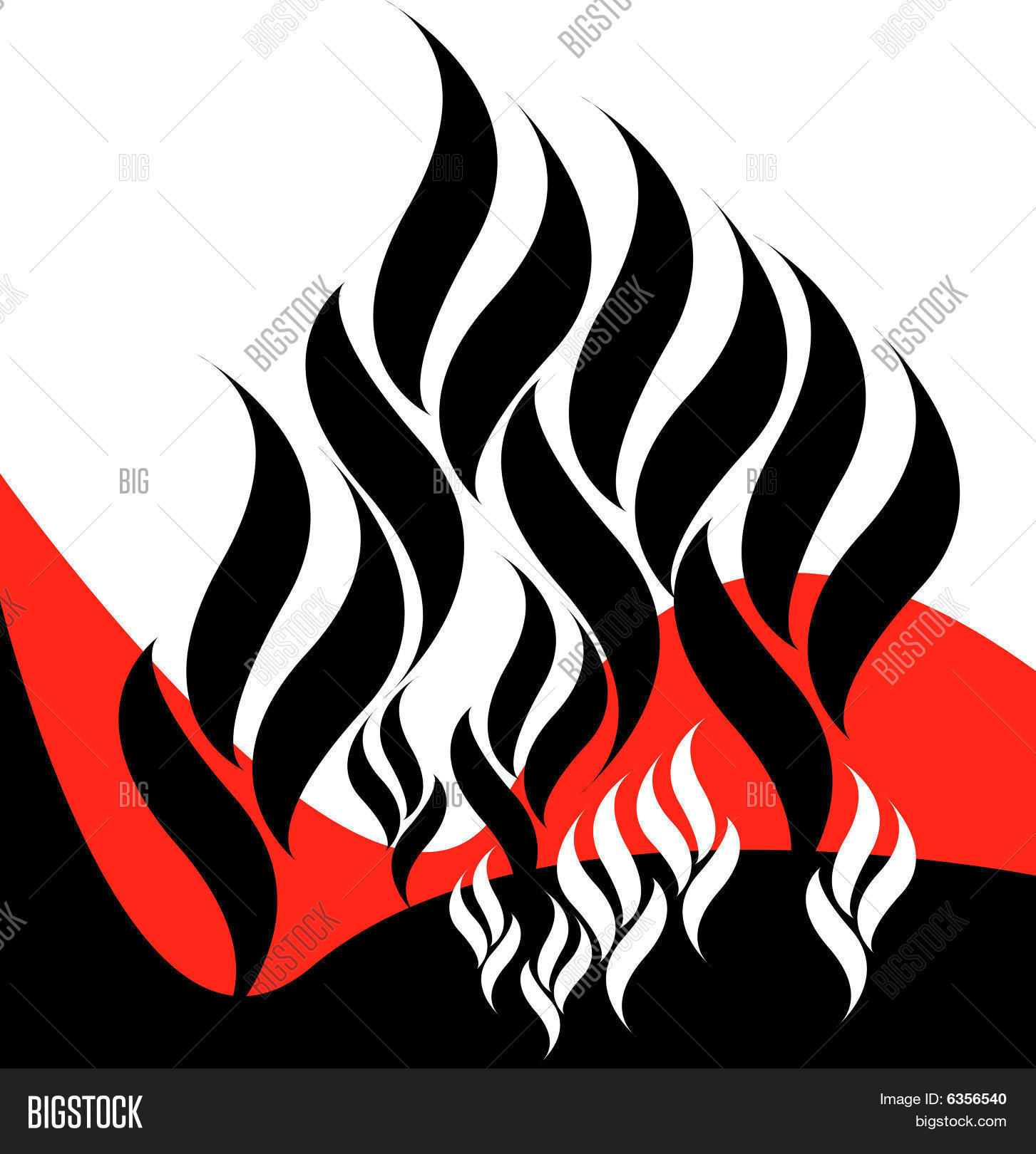 Black Flame Vector & Photo (Free Trial) | Bigstock