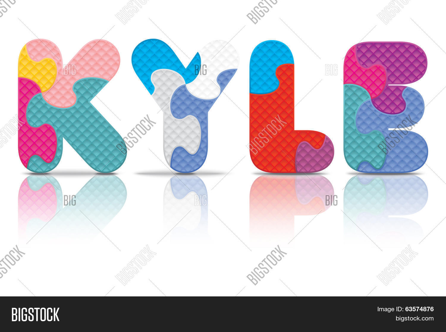 KYLE Written Alphabet Vector & Photo (Free Trial) | Bigstock