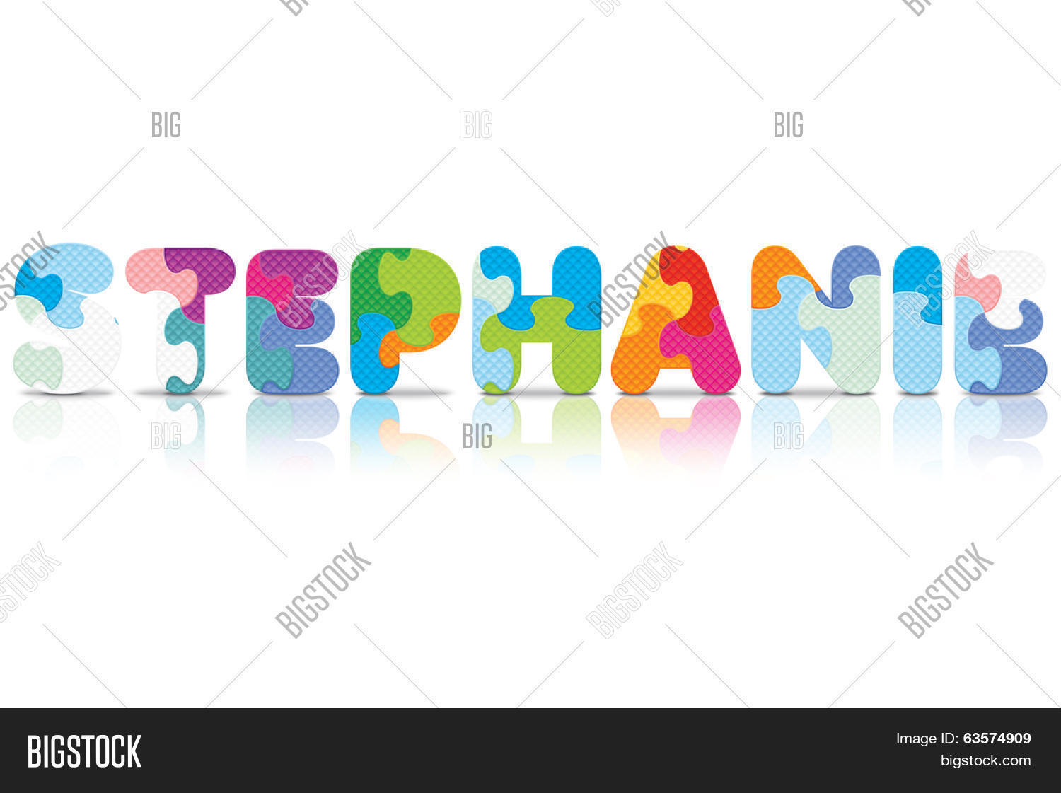 STEPHANIE Written Vector & Photo (Free Trial) | Bigstock