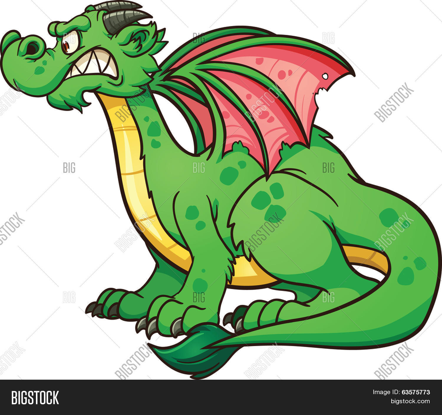 Cartoon Dragon. Vector & Photo (Free Trial) | Bigstock