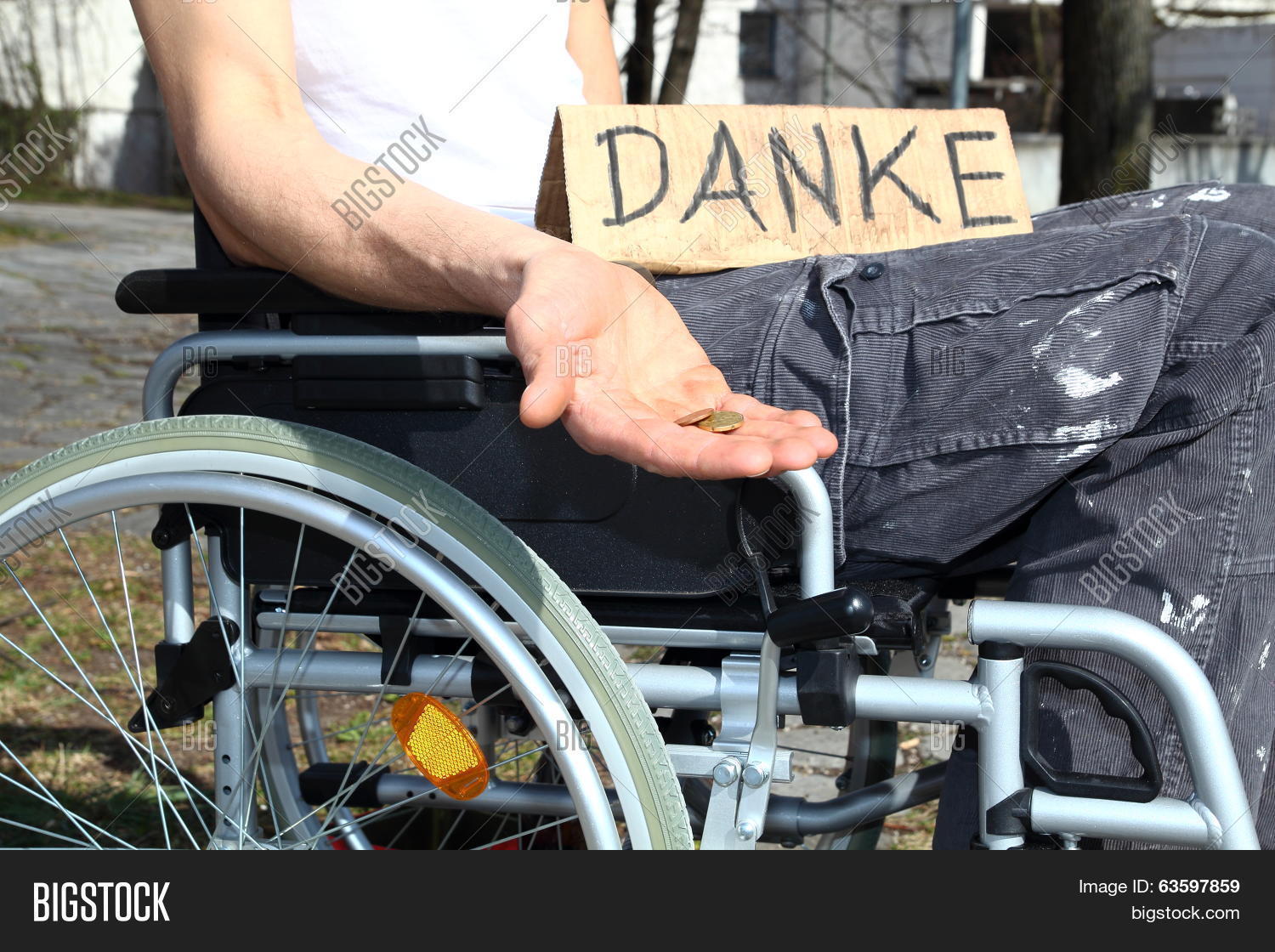 Homeless Wheelchair Image & Photo (Free Trial) | Bigstock