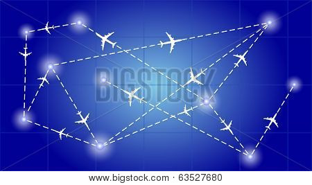 Route Network Vector & Photo (Free Trial) | Bigstock