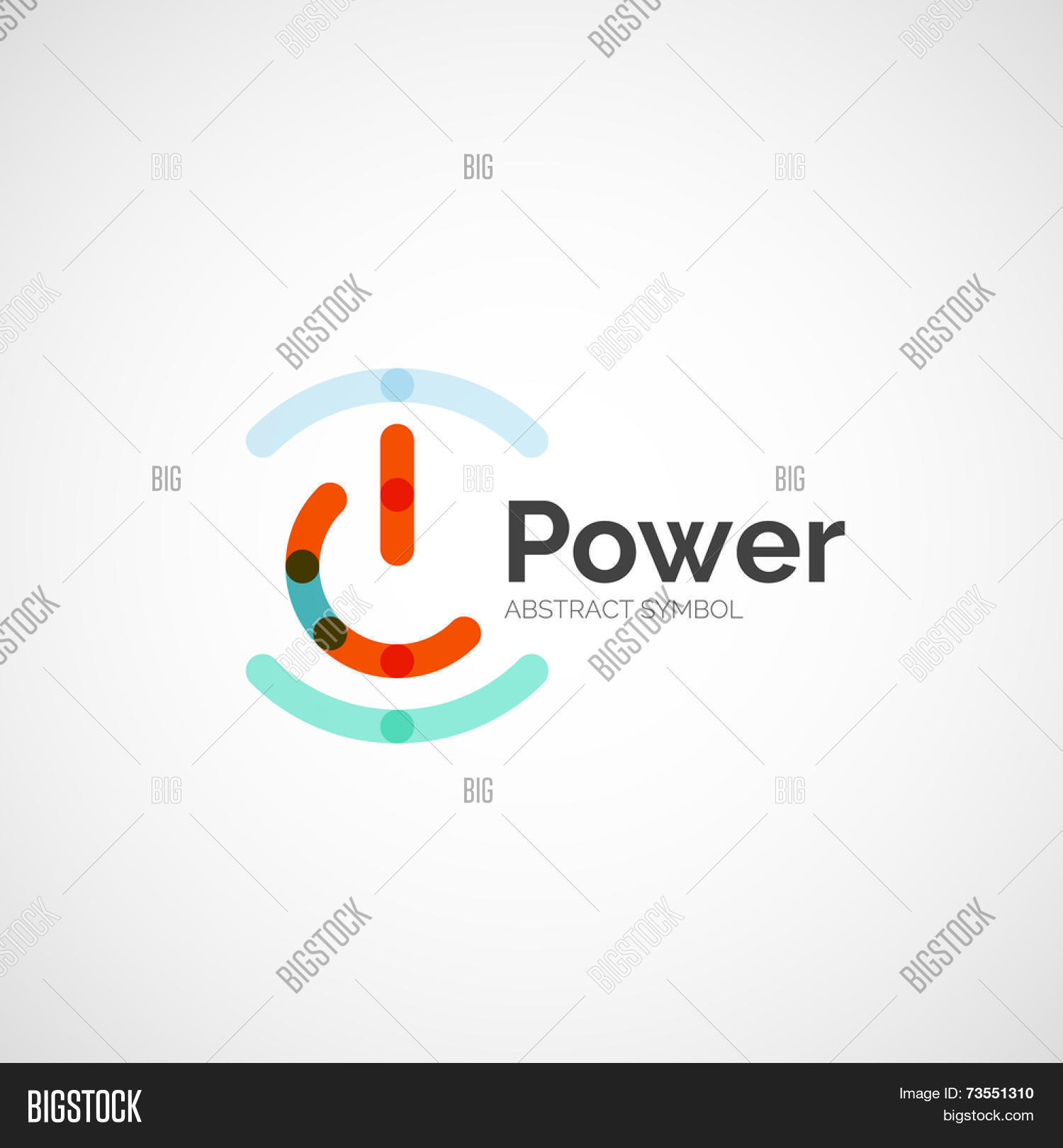 Power Button Logo Vector & Photo (Free Trial) | Bigstock