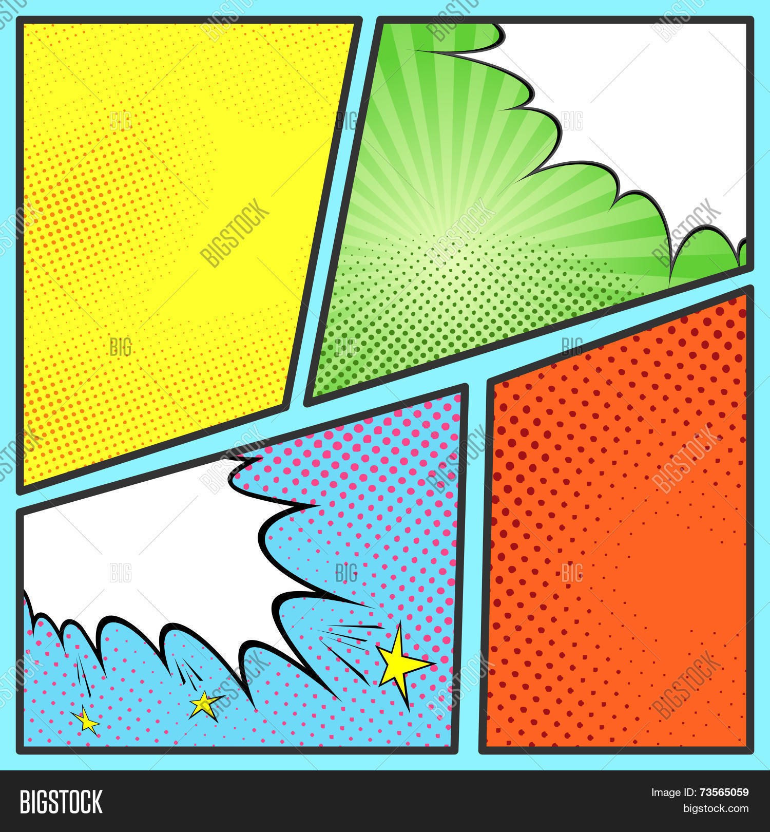 Pop-art Comic Page Vector & Photo (Free Trial) | Bigstock